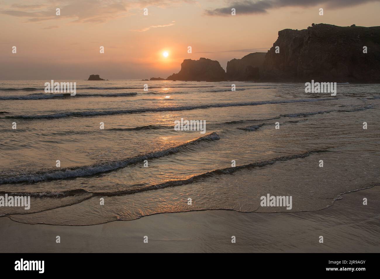 Evening Red at Mangersta Beach, Uig, Lewis, Isle of Lewis, Hebrides ...