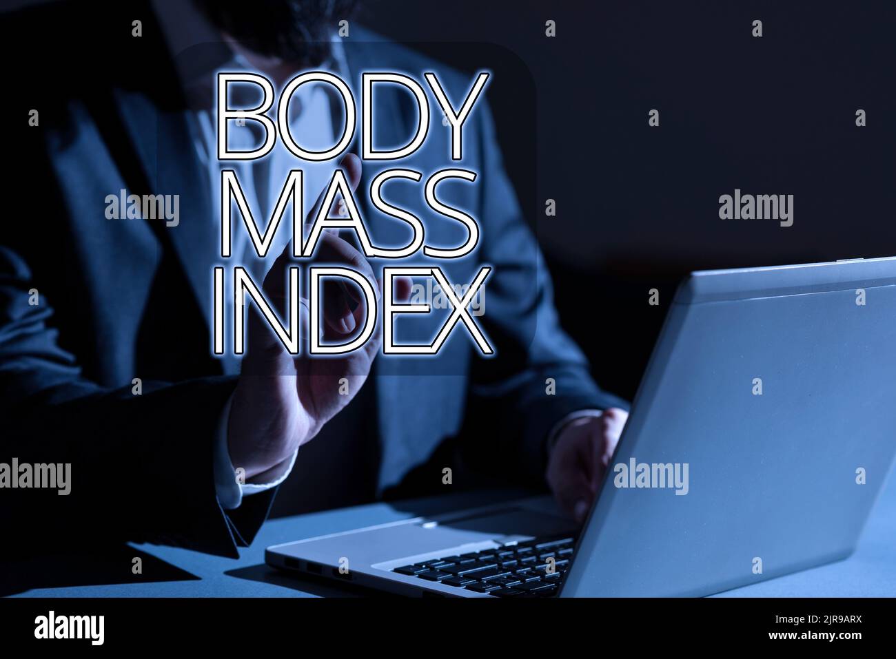 Sign displaying Body Mass Index. Business approach Value derived from ...
