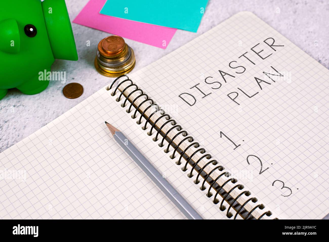 Text sign showing Disaster Plan. Business concept Respond to Emergency ...