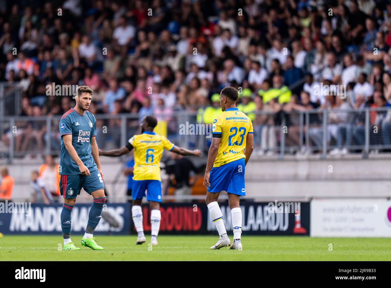 Waalwijk - Santiago Gimenez of Feyenoord during the match between RKC ...