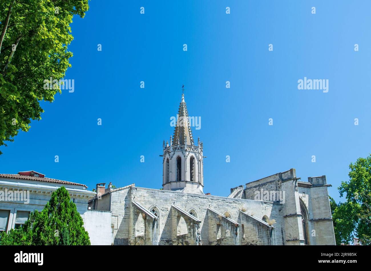Avignon in Provence, Vaucluse, France, Saint Didier church Stock Photo ...