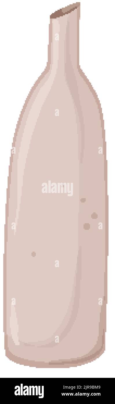decor vase flower ceramic cartoon vector illustration Stock Vector ...