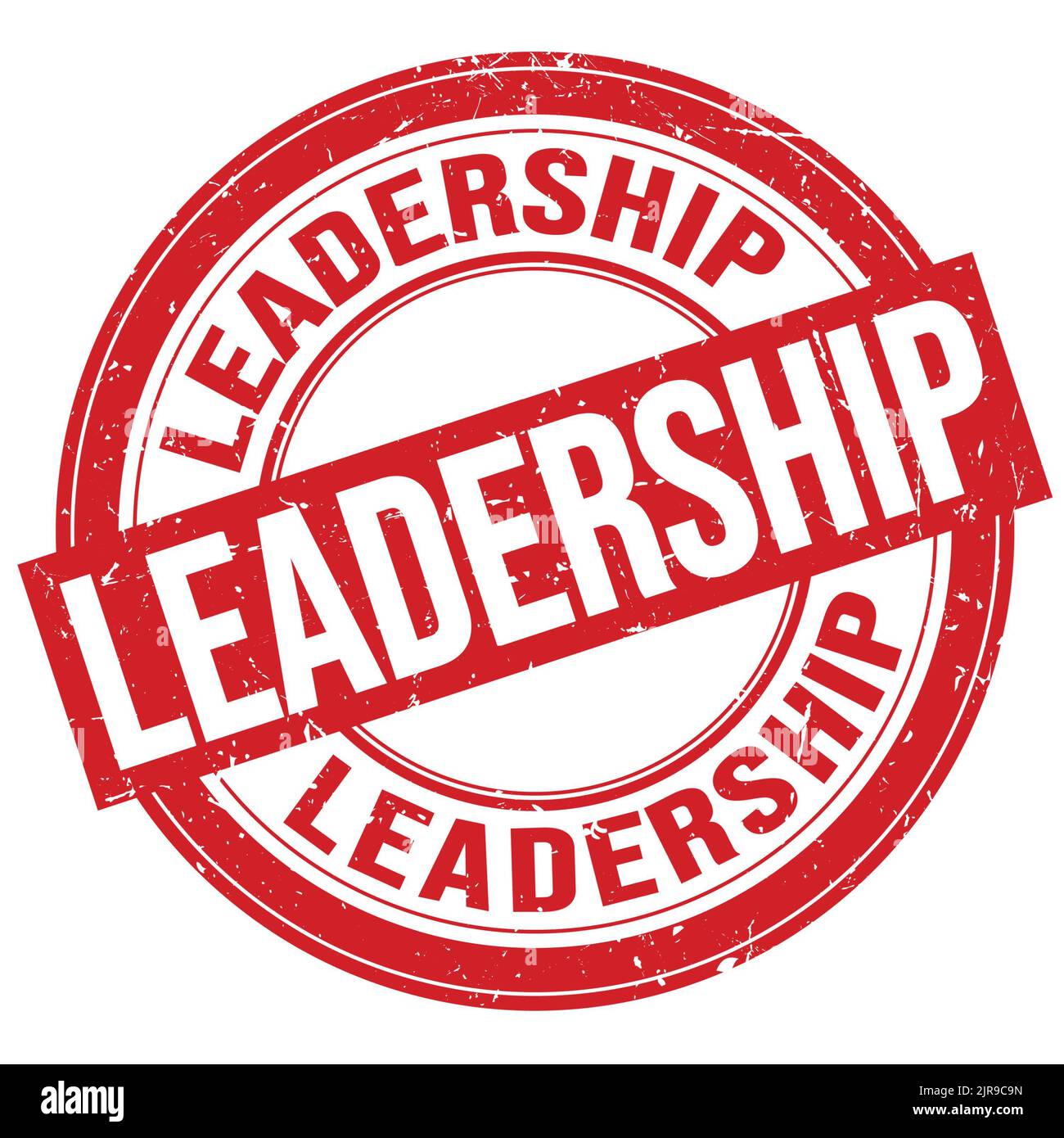 LEADERSHIP text written on red round grungy stamp sign Stock Photo - Alamy