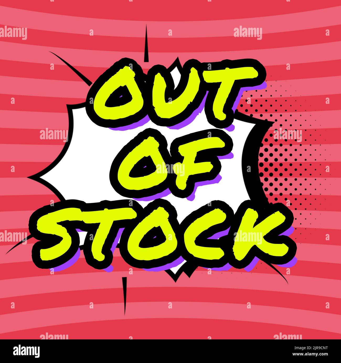 Writing displaying text Out Of Stock. Business concept Not available ...