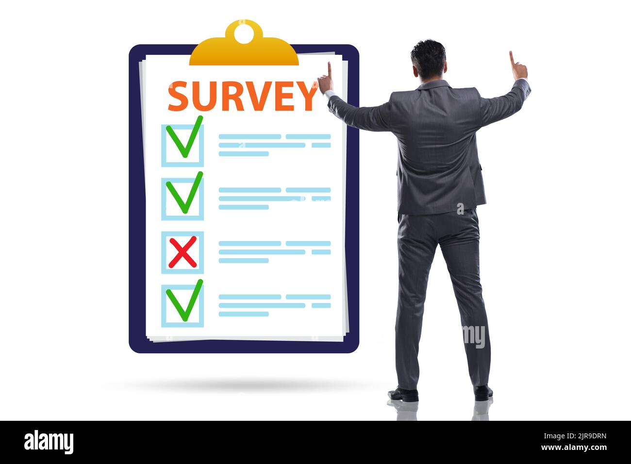 Survey questionnaire with the tick boxes Stock Photo - Alamy