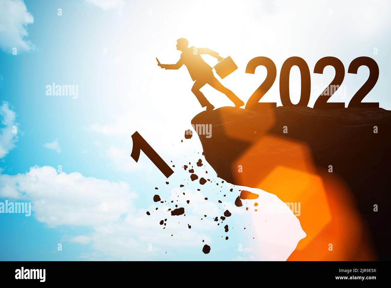 Concept of the transition from 2021 to 2022 Stock Photo - Alamy