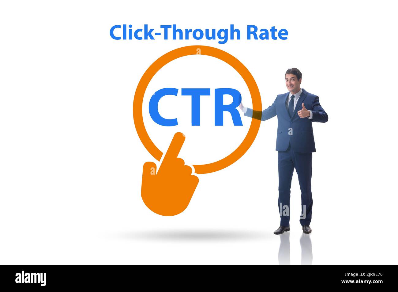 CTR click through rate concept with the business people Stock Photo - Alamy