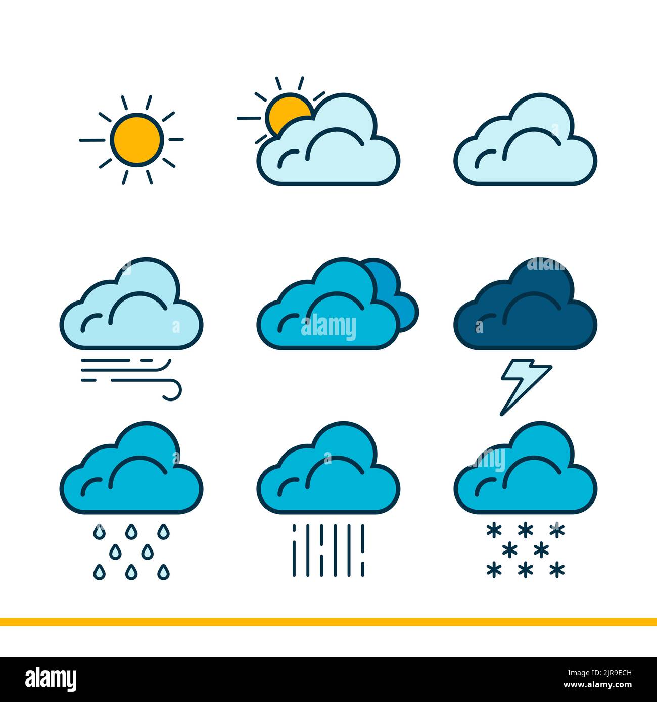 Sunny Weather Forecast Symbol