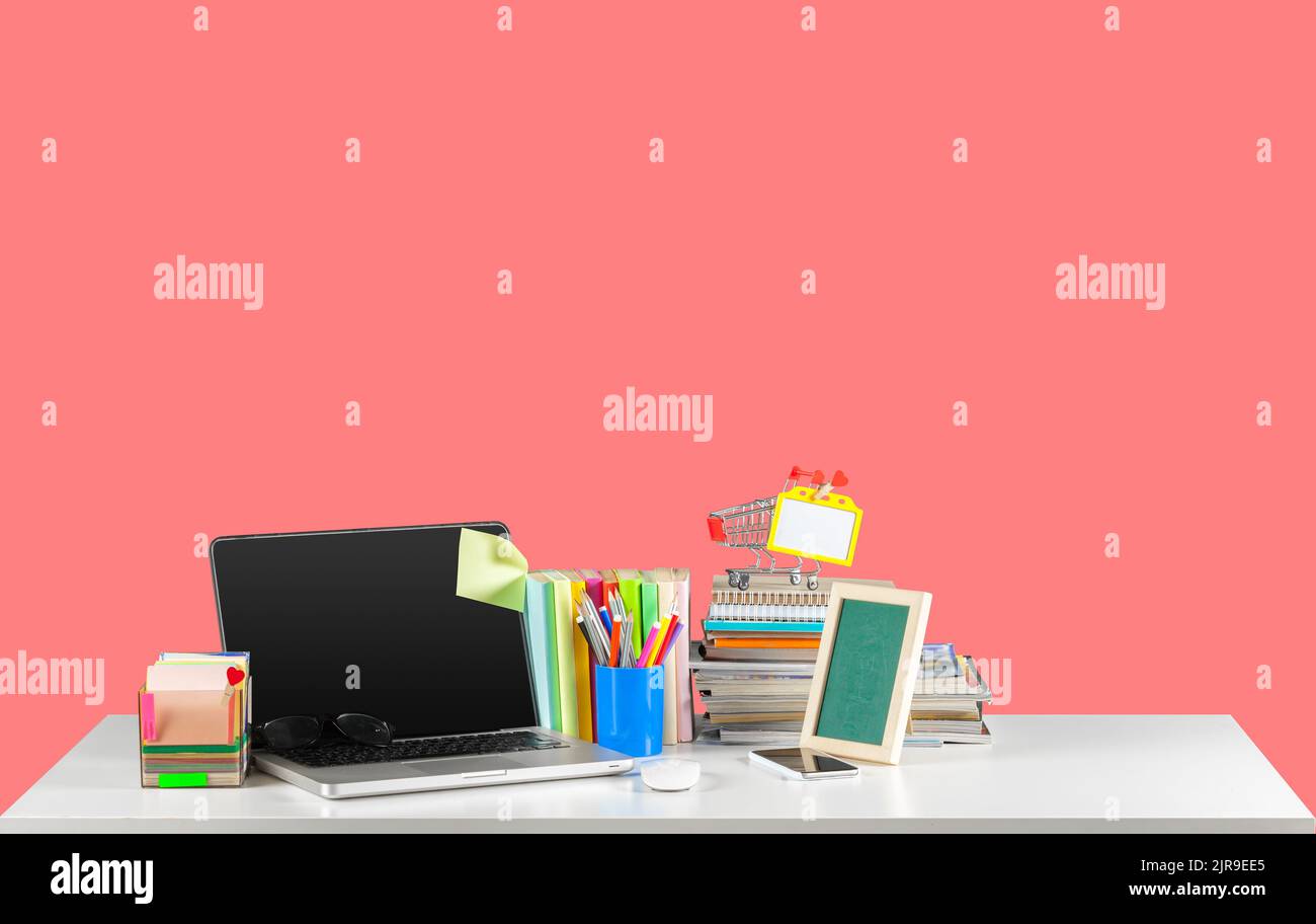 Modern creative workspace Stock Photo - Alamy