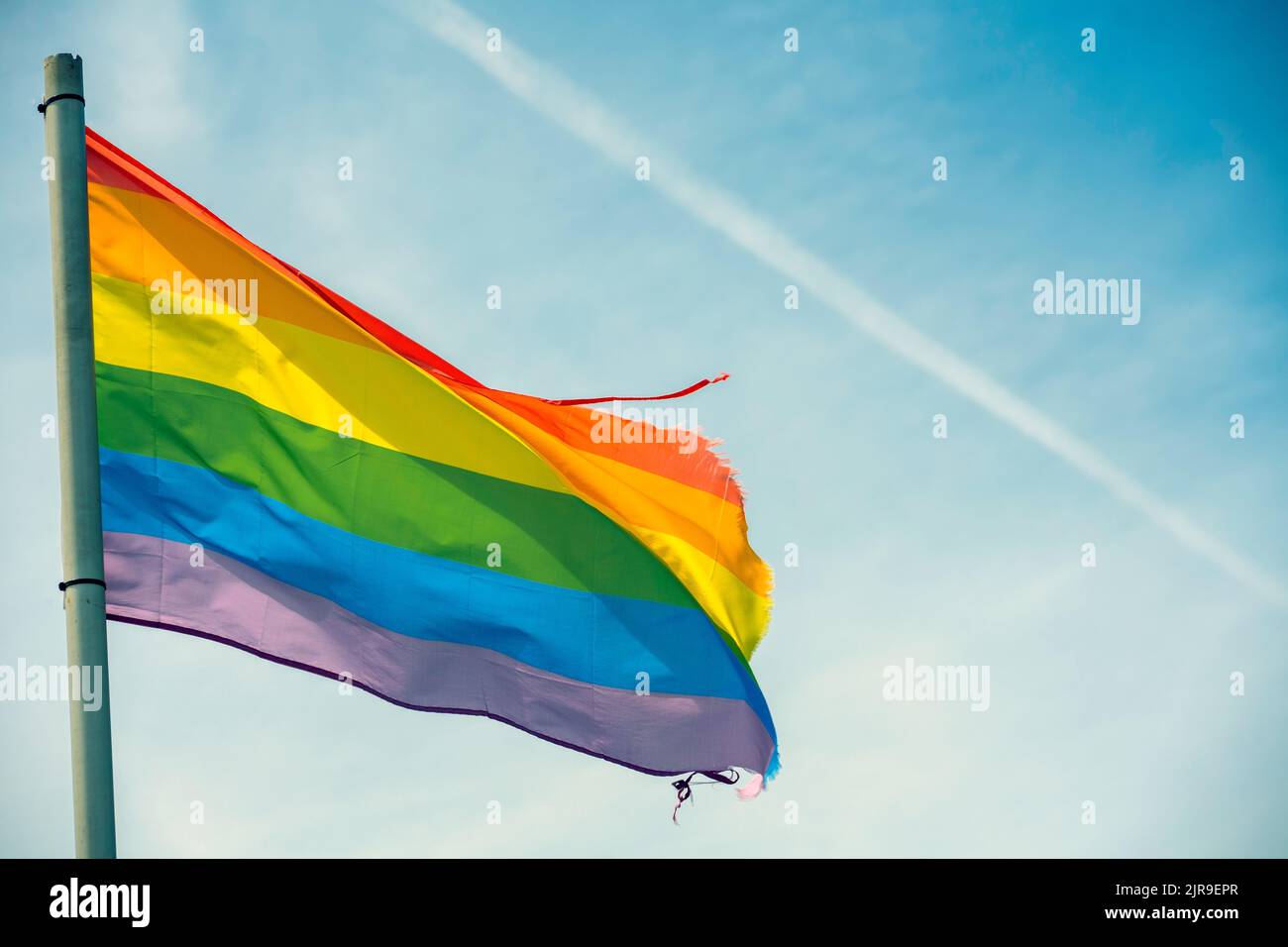 Rainbow Gay Pride Flag Stock Photo - Alamy