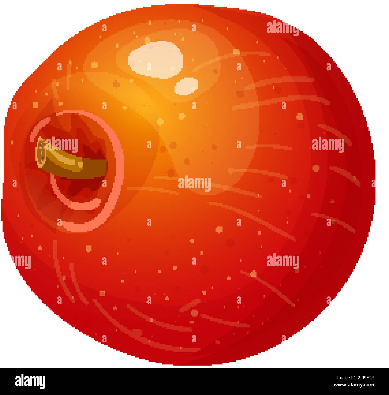red apple cartoon vector illustration Stock Vector Image & Art - Alamy