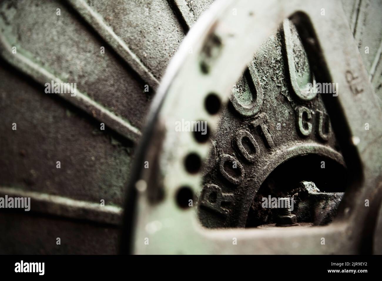 Vintage Wrekin Root Cutter agricultural machine, for chopping turnips ...