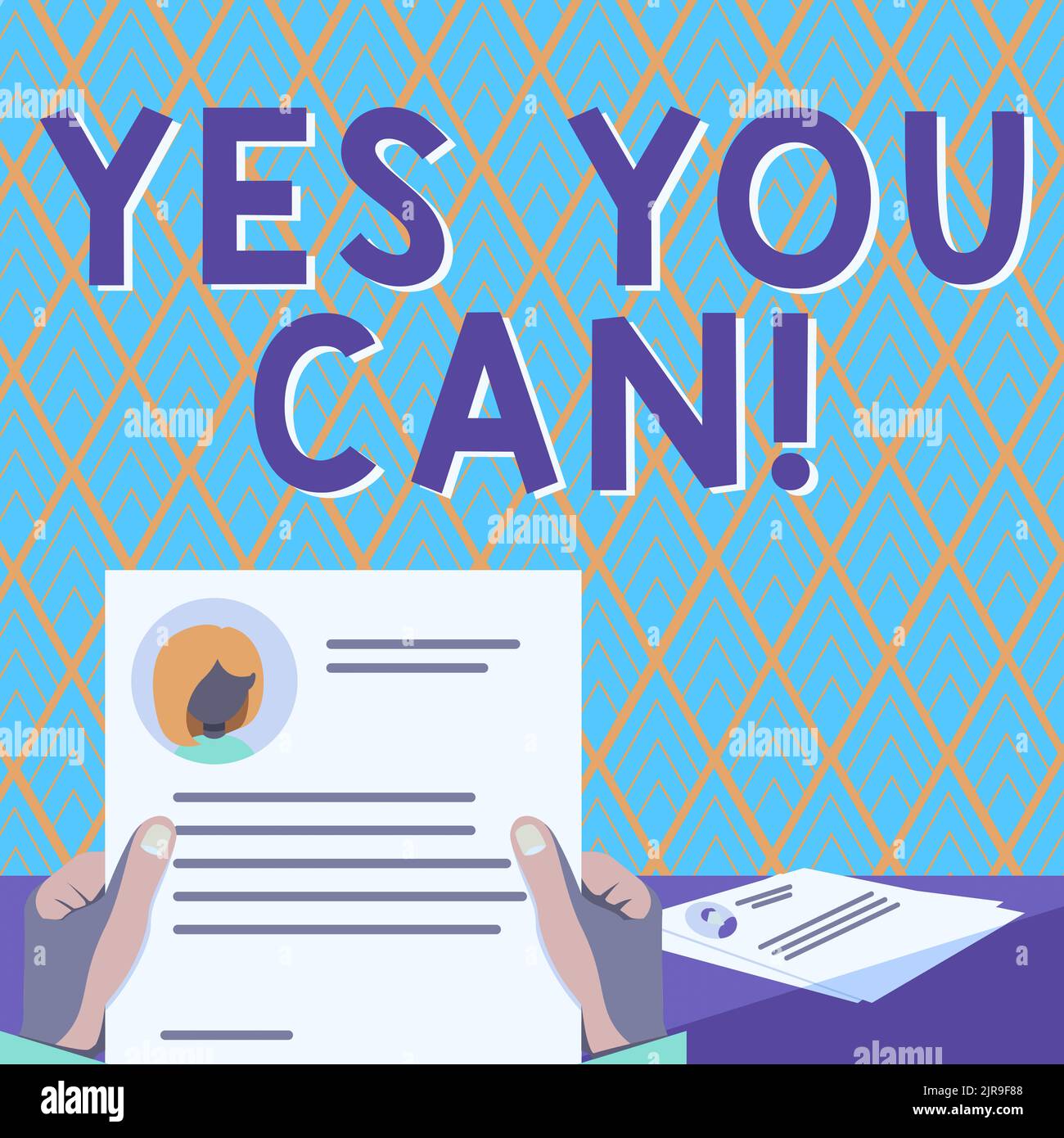 Handwriting text Yes You Can. Business concept Positivity Encouragement ...