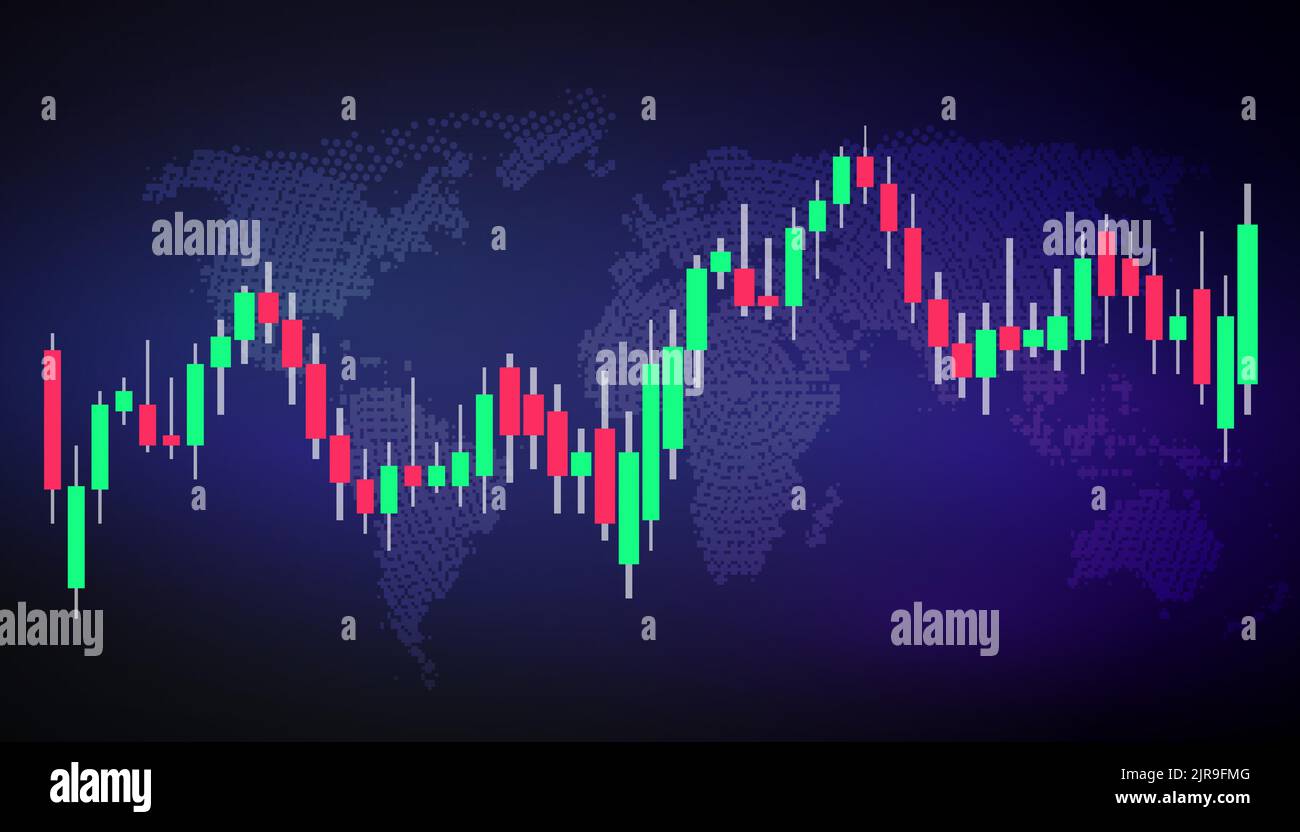 Chart candle stock graph forex market. Trade candle chart stock finance ...