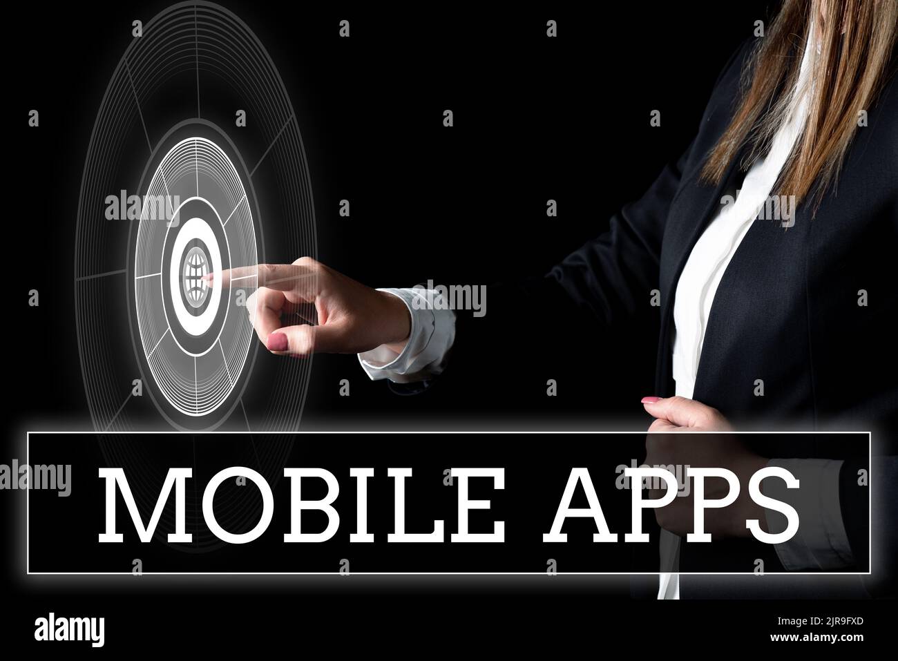 Handwriting text Mobile Apps. Internet Concept small programs are made ...