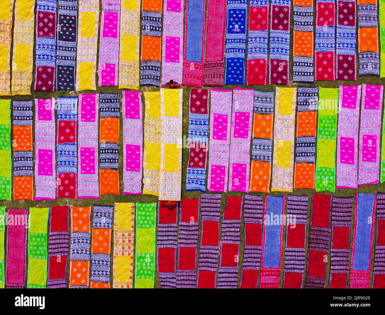 Narayanganj, Dhaka, Bangladesh. 23rd Aug, 2022. Colorful strips of ...