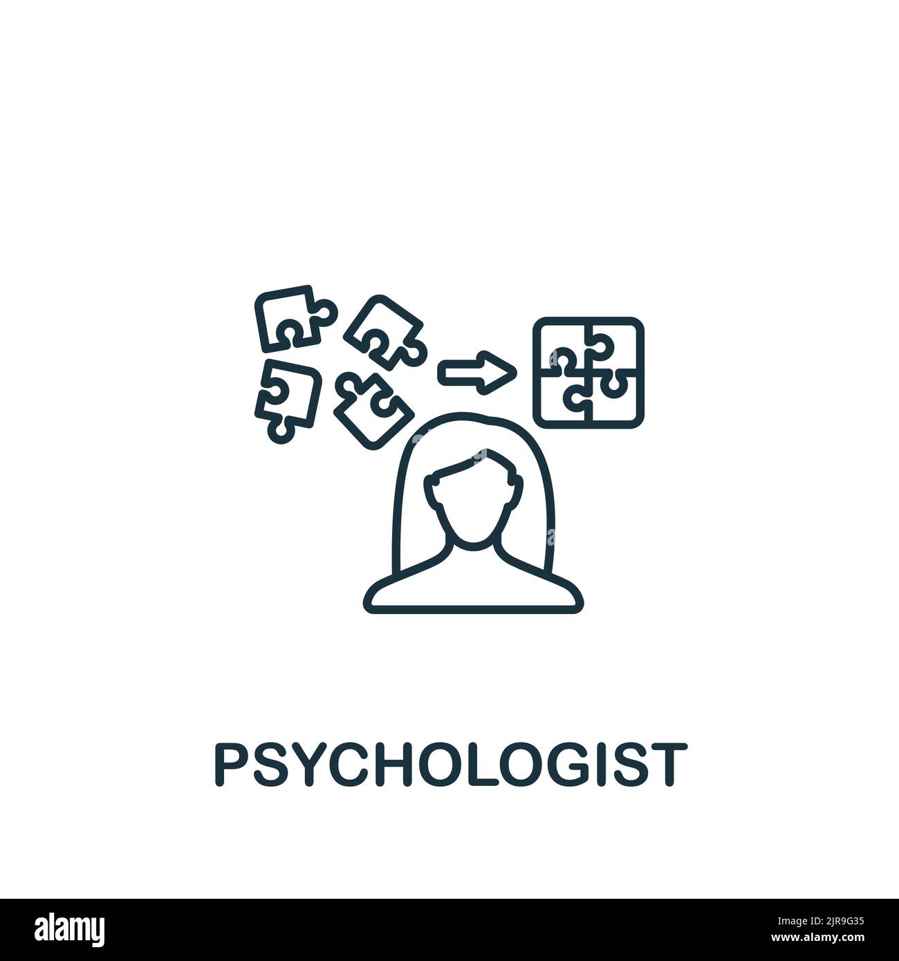 Psychologist icon. Line simple Psychology icon for templates, web ...