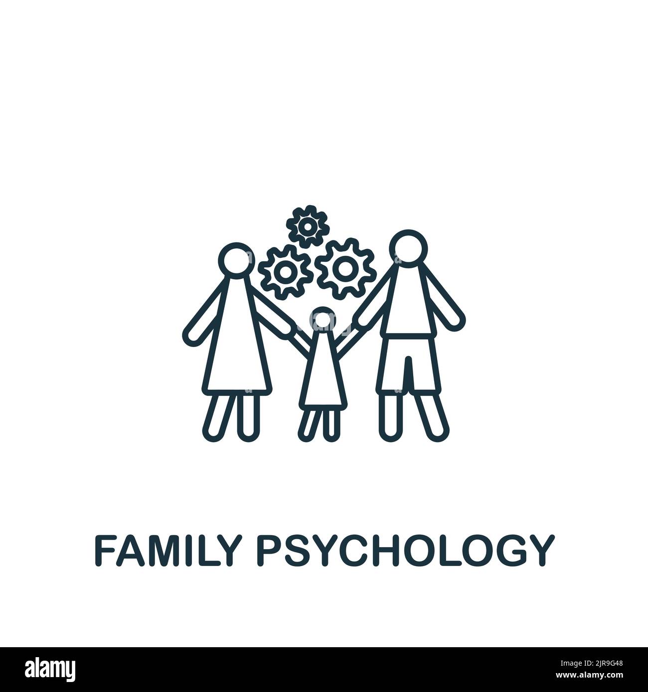 Family Psychololy icon. Line simple Psychology icon for templates, web ...