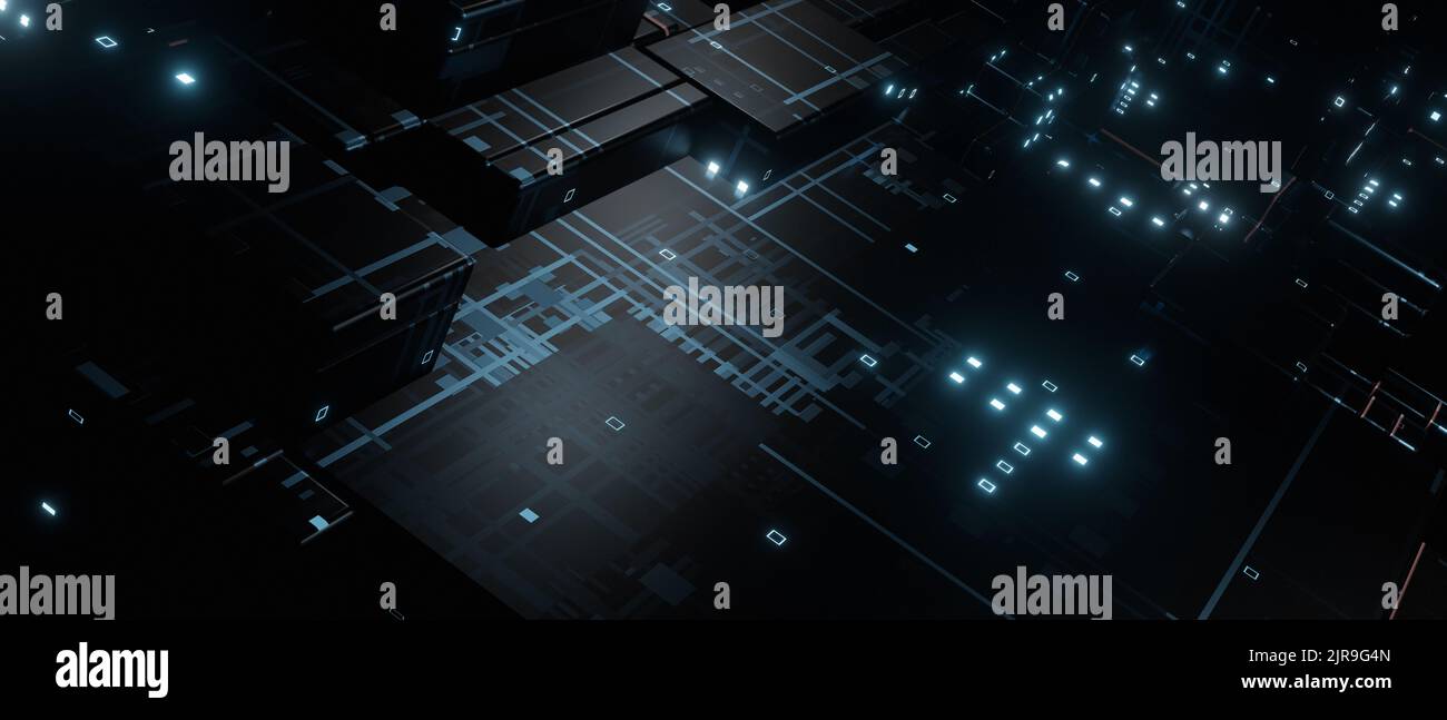 Technology background Big data visualization concept stock 3d ...