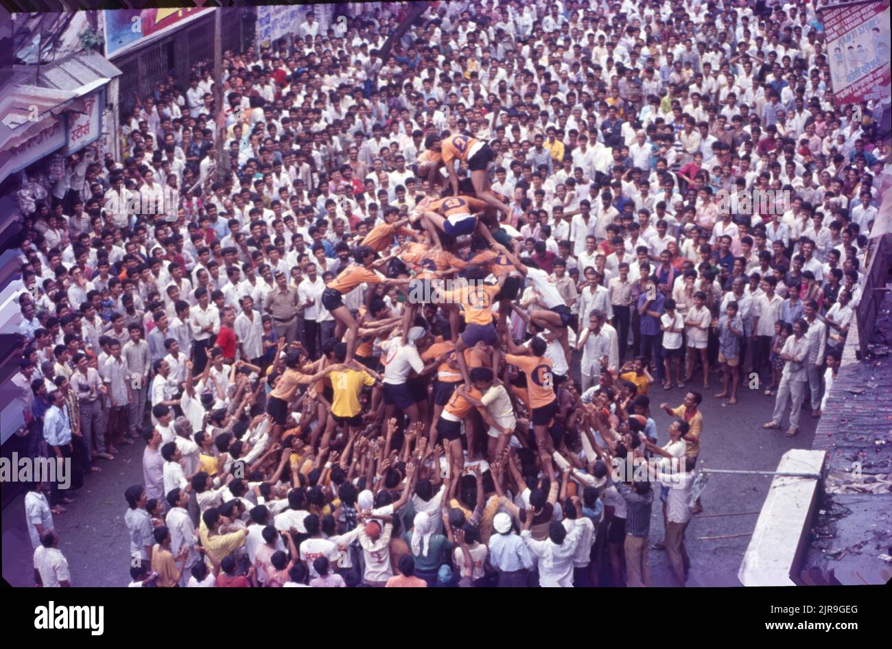 Janmashtami, Krishna's Birthday Celebration, Govinda's creating Pyramid ...