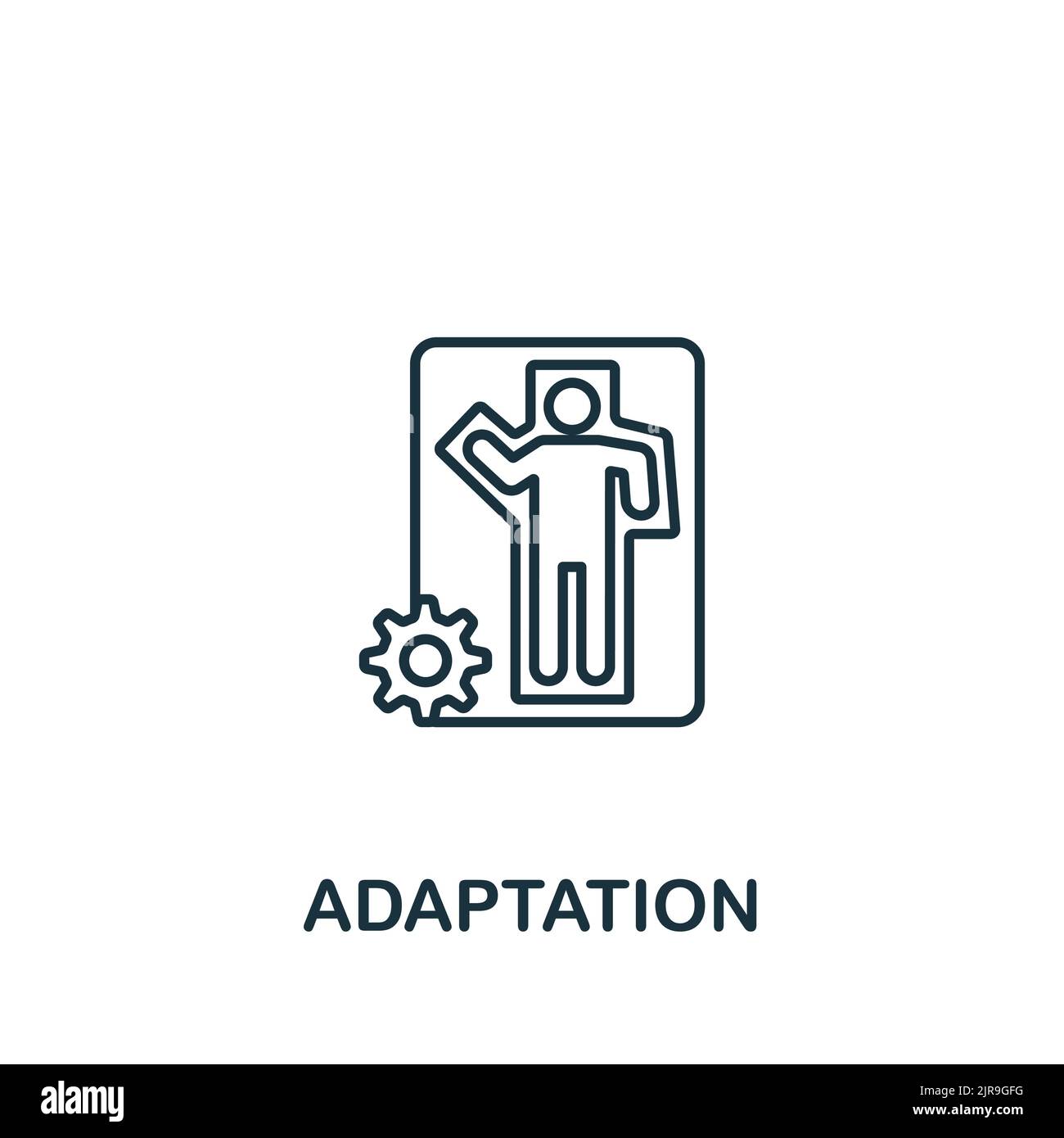 Adaptation icon. Line simple Psychology icon for templates, web design ...