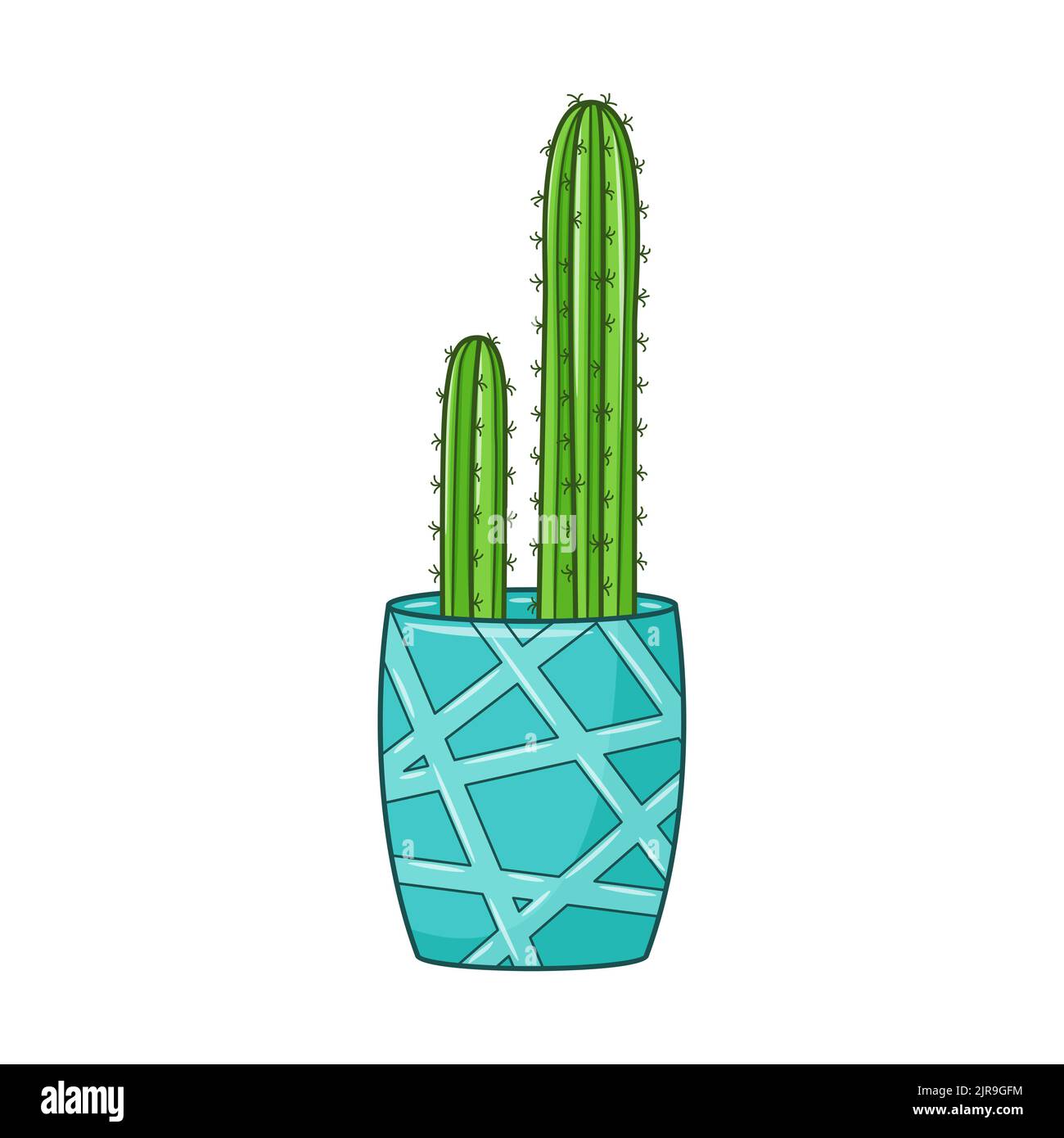 Cartoon nature plant cactus Stock Vector Images - Alamy