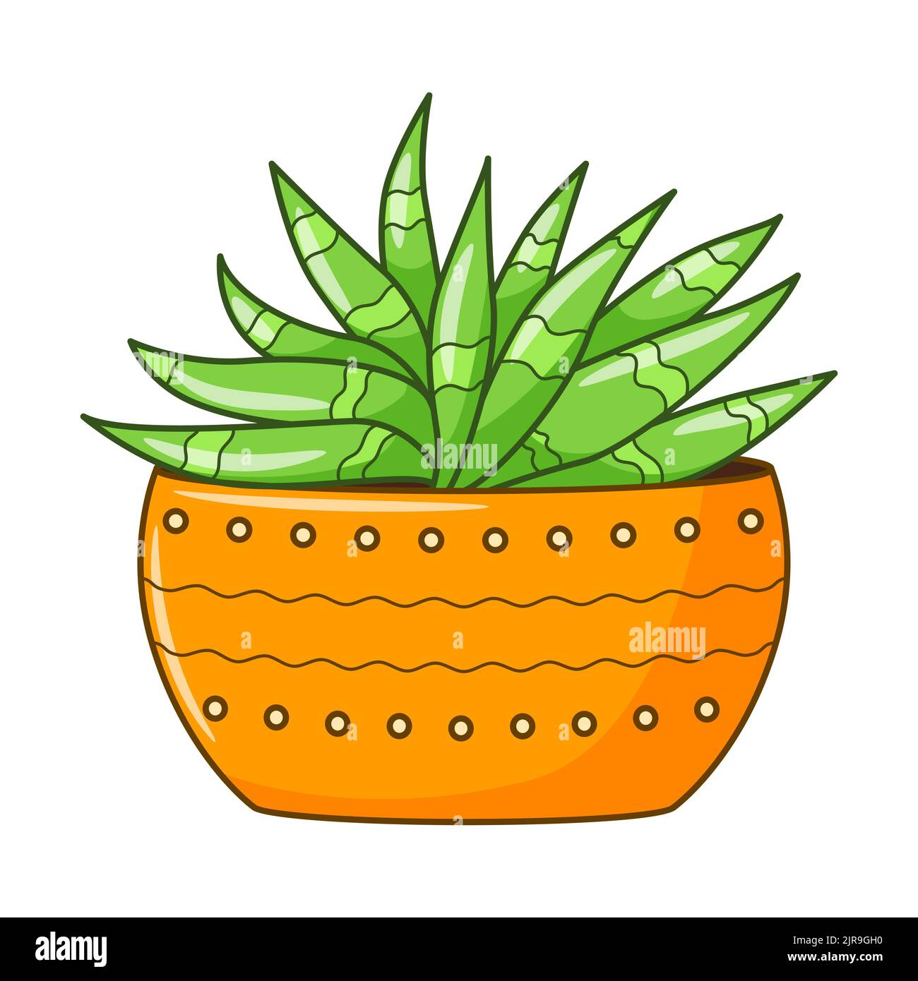 Flower pot medicinal plant Stock Vector Images - Alamy