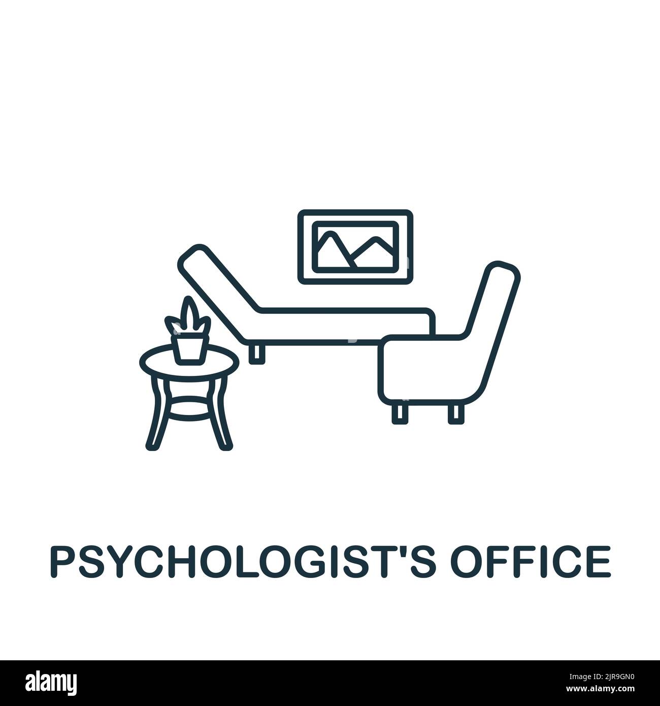 Psychologist'S Office icon. Line simple Psychology icon for templates ...