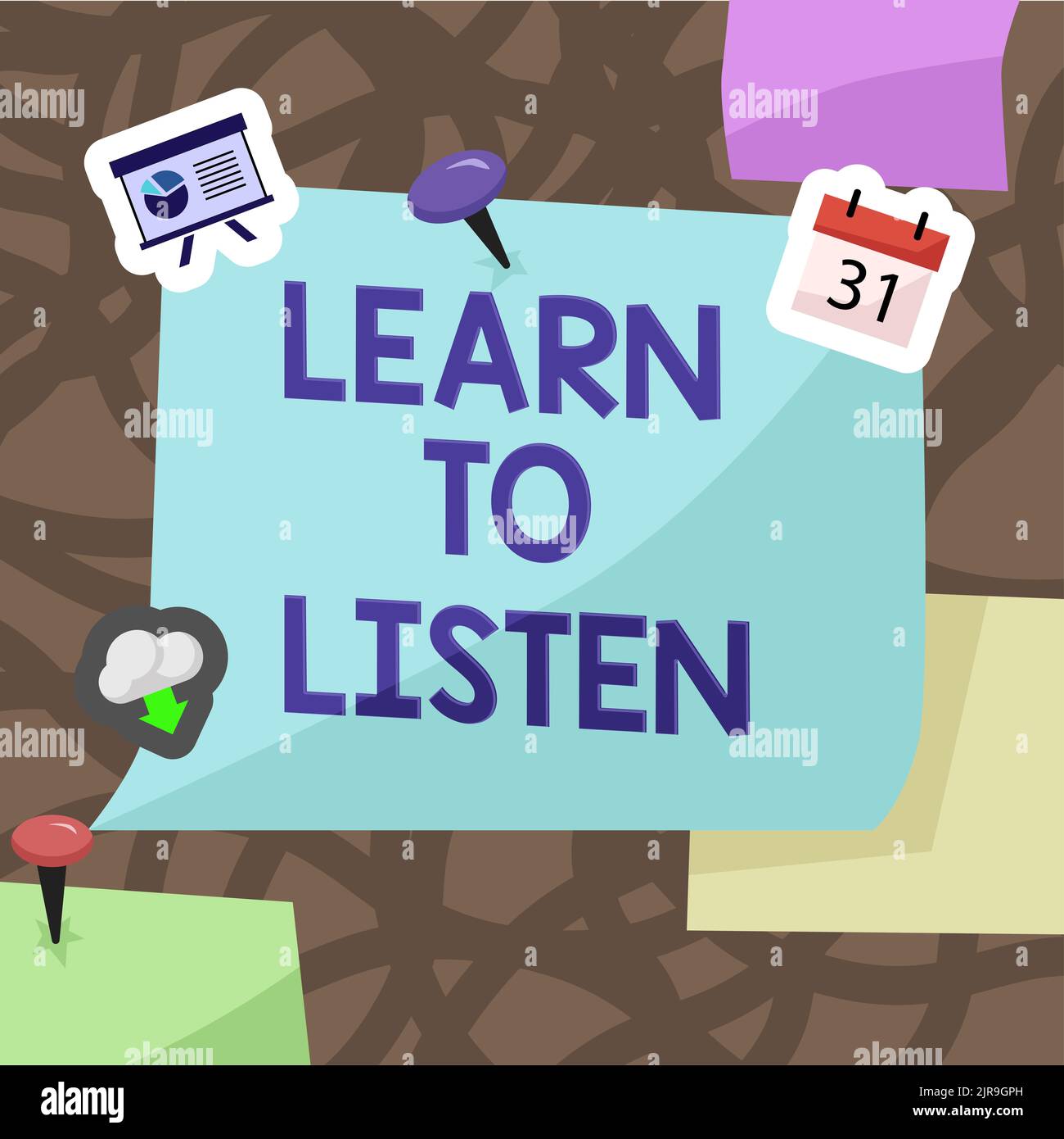 Handwriting text Learn To Listen. Word Written on Able to understand ...