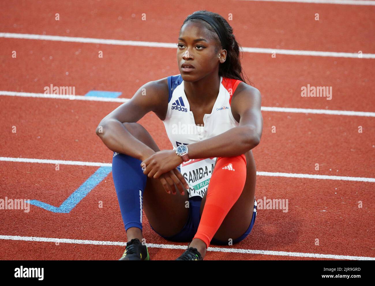 Cyrena Samba-Mayela of France during the Athletics, Womenâ€™s Semi ...