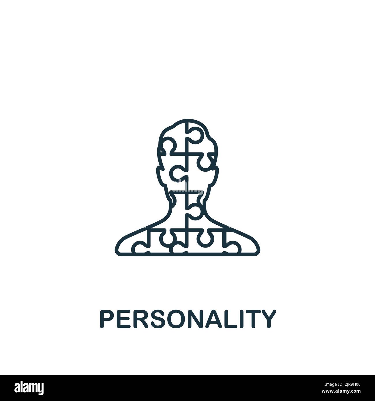 Personality icon. Line simple Psychology icon for templates, web design ...