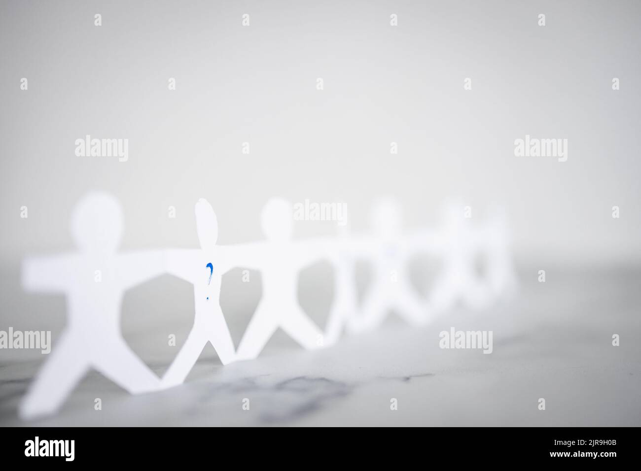 staff shortages and hiring personnel conceptual image, paper people ...