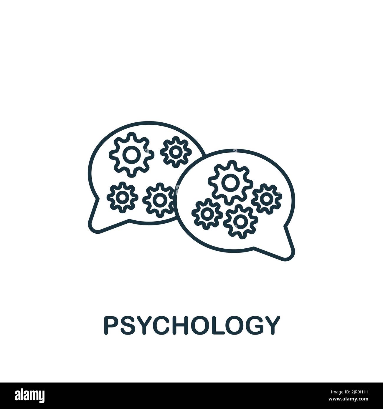 Psychology icon. Line simple Psychology icon for templates, web design ...
