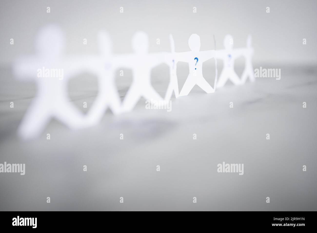 staff shortages and hiring personnel conceptual image, paper people ...