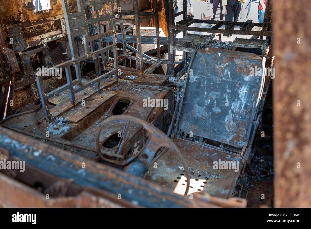 Burnt out tank hi-res stock photography and images - Alamy