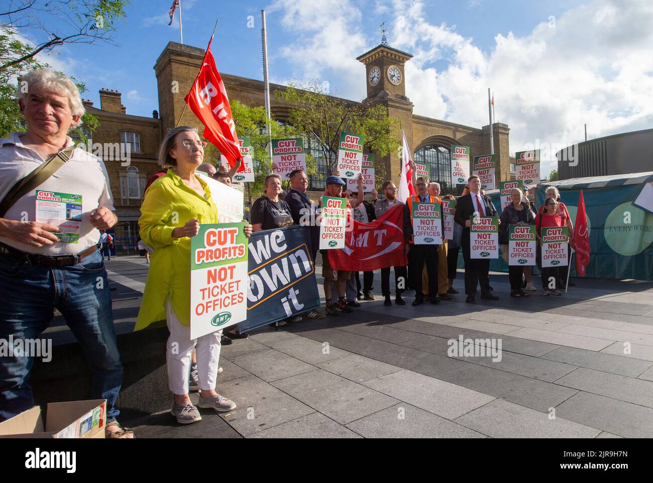 London, England, UK. 23rd Aug, 2022. Protesters from We Own It campaign ...