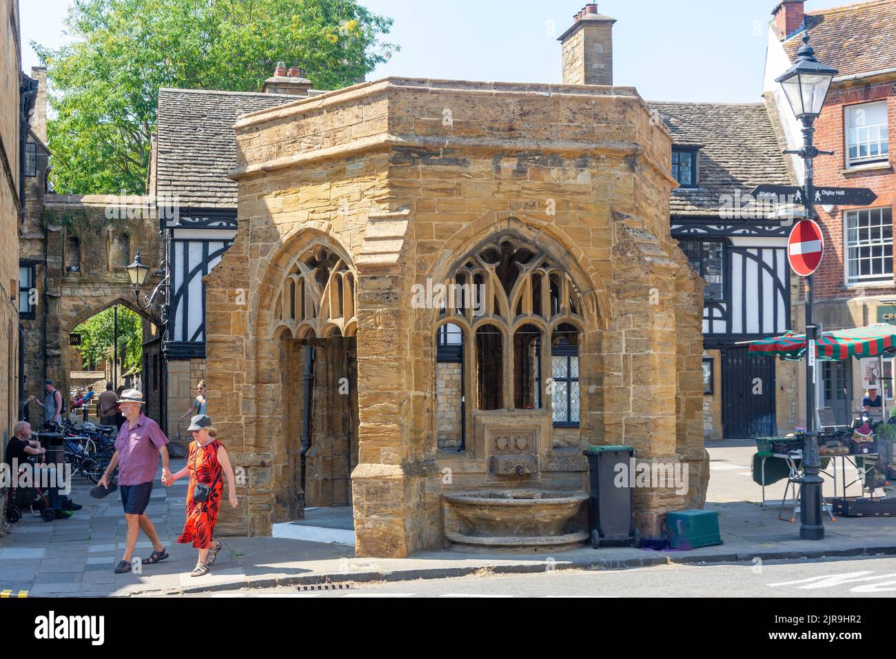 16th century the conduit market place sherborne town centre anci hi-res ...