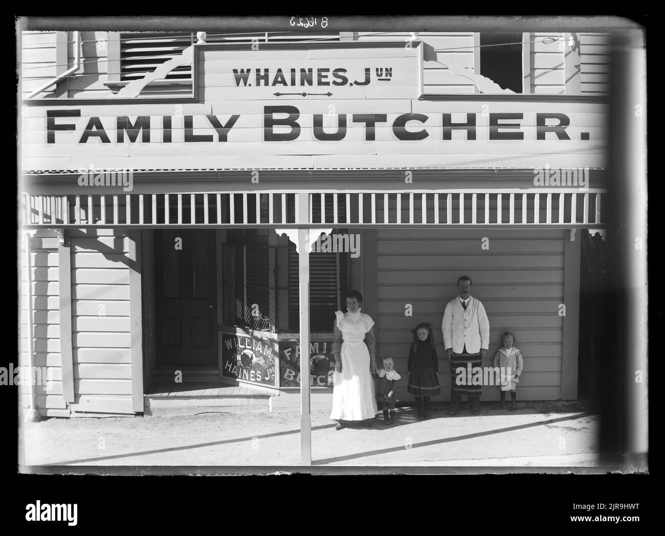 Emma and William Haines with their family, 1914, Wellington, by John ...