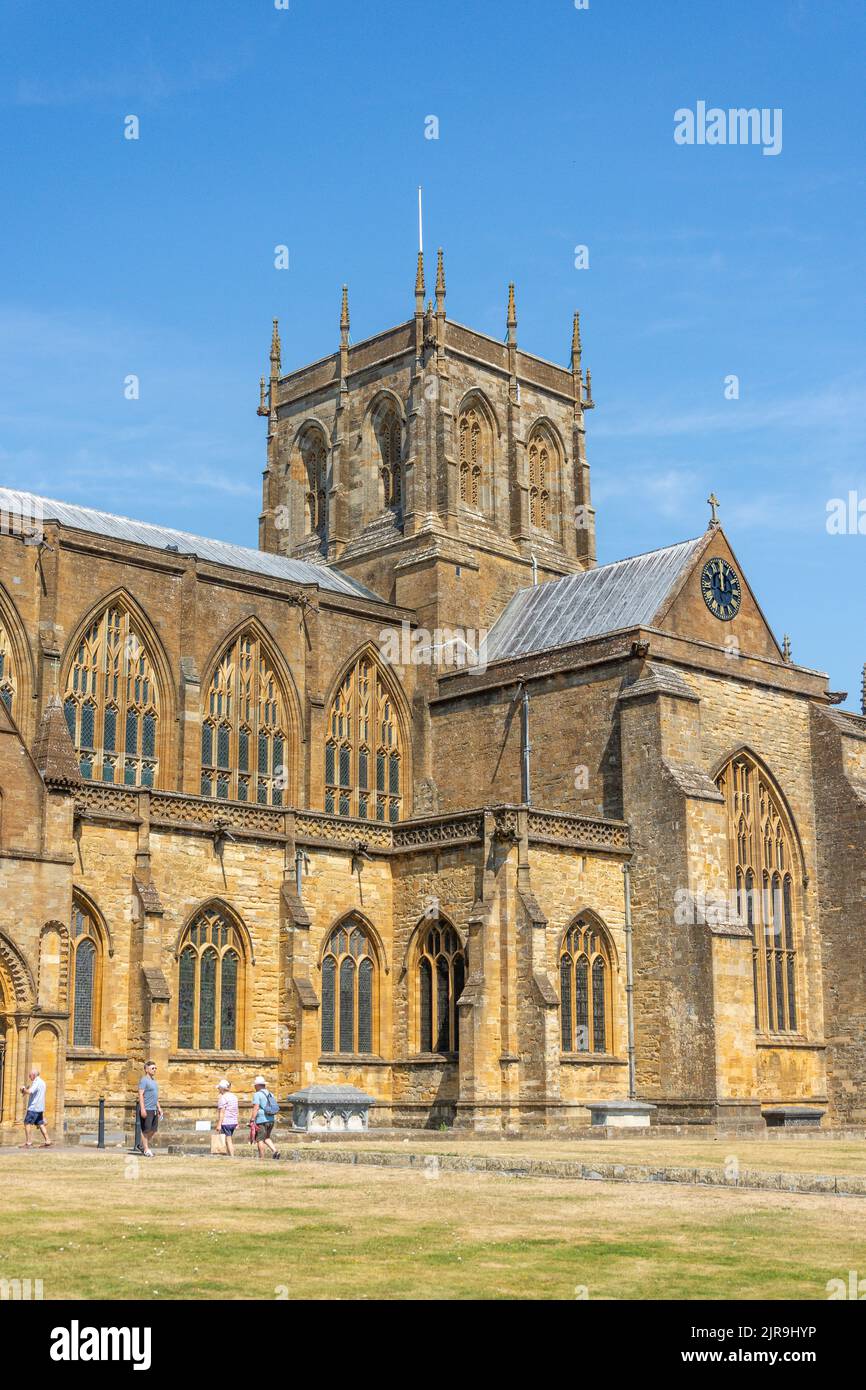 16th century Sherborne Abbey (Abbey Church of St. Mary the Virgin ...