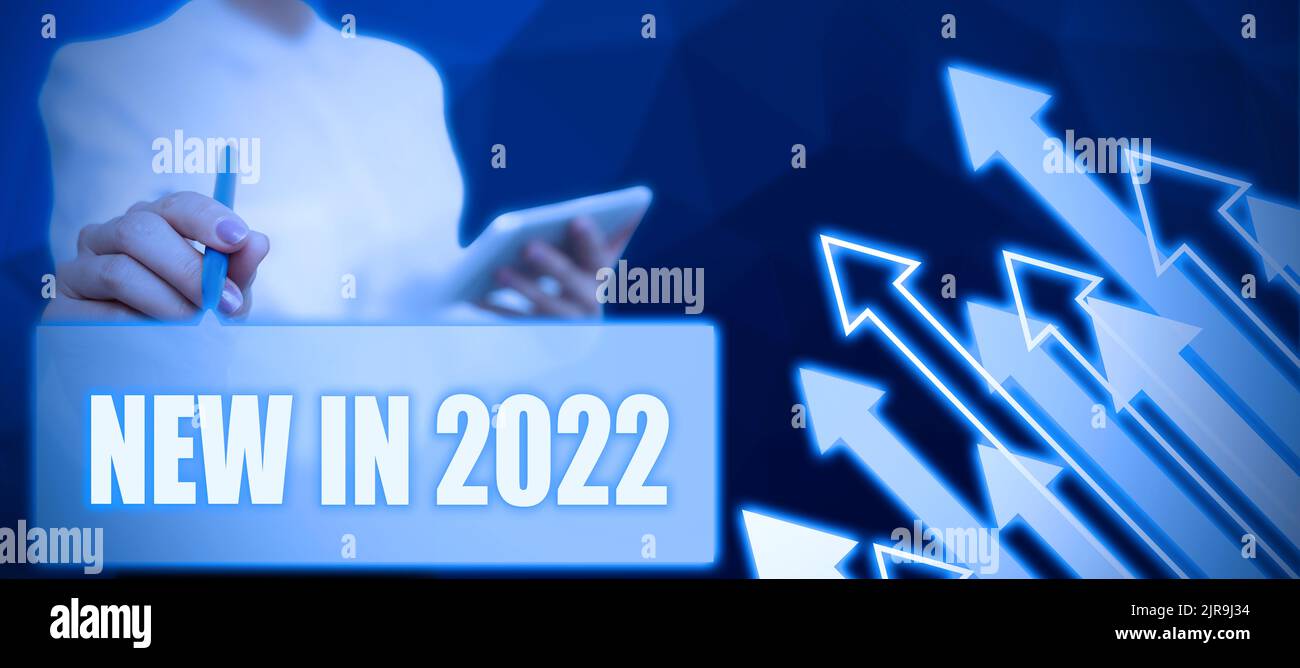 Inspiration showing sign New In 2022. Business approach list of fresh ... Inspiration showing sign New In 2022. Business approach list of fresh ...