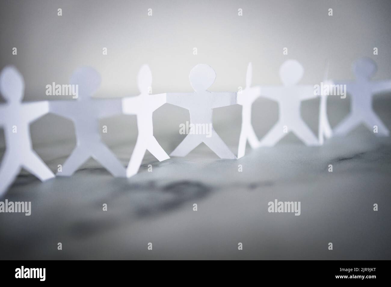 Manpower teamwork conceptual image paper hi-res stock photography and ...