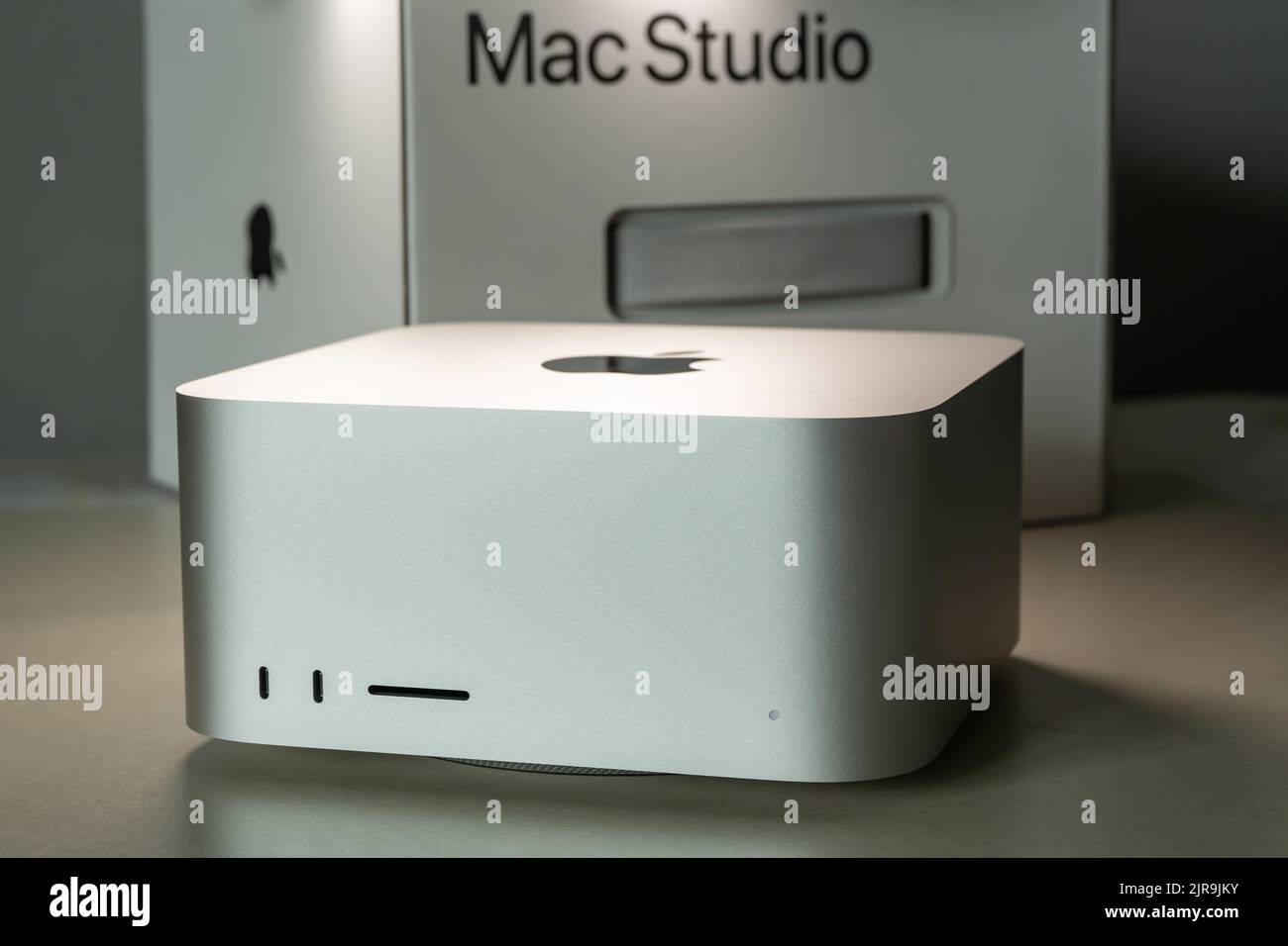 Bangkok, Thailand - August 22, 2022: Mac Studio, a desktop computer ...