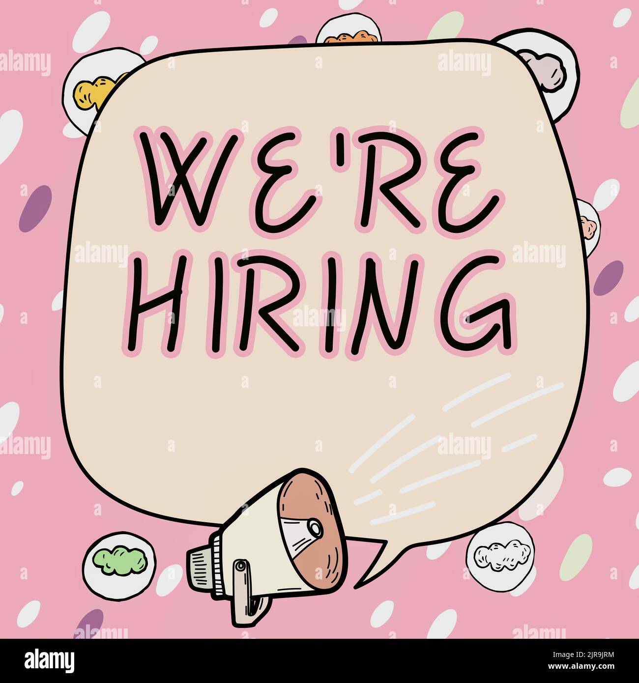 Hand writing sign We Re Are Hiring. Concept meaning Advertising ...