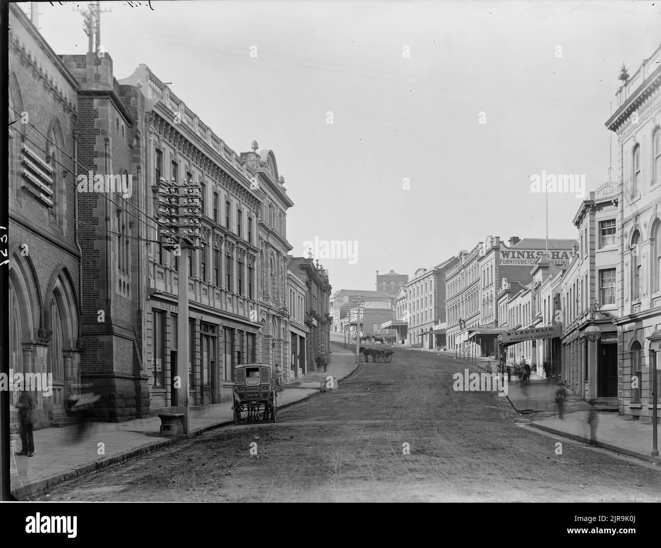 [Shortland Street, Auckland], New Zealand, by Burton Brothers Stock Photo - Alamy