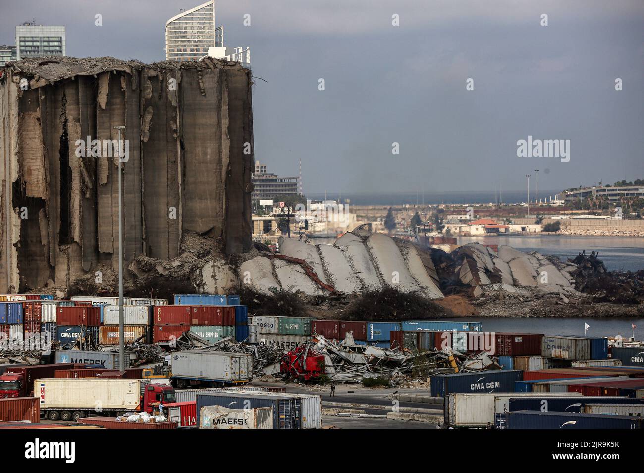 Beirut, Lebanon. 23rd Aug, 2022. The northern part of Beirut's port ...