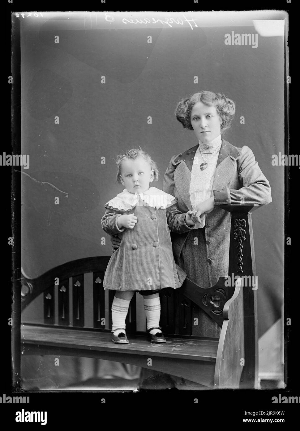 Woman and child, inscribed Hargreaves 3, circa 1920, Wellington, by ...