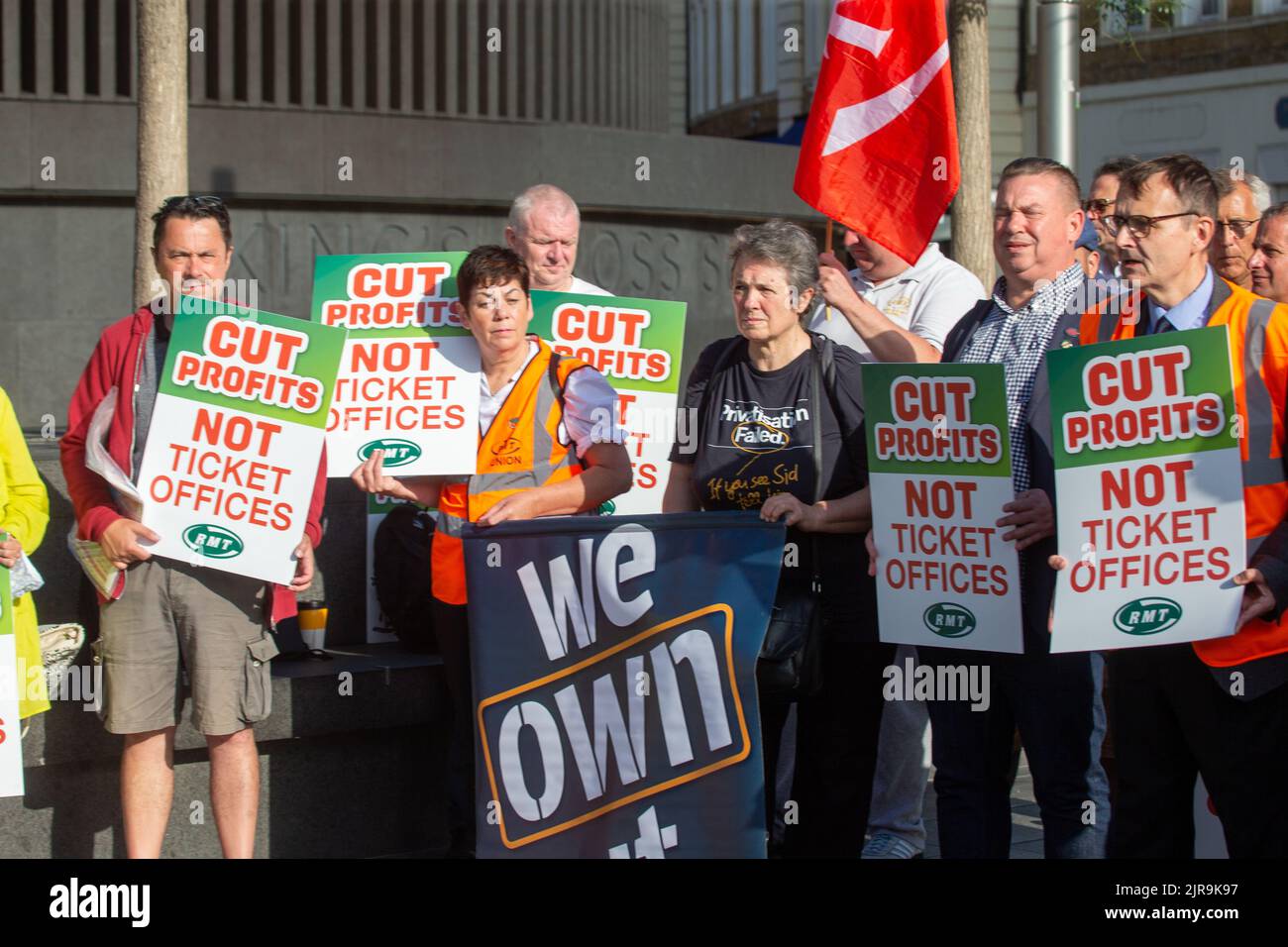 London, England, UK. 23rd Aug, 2022. Protesters from We Own It campaign ...