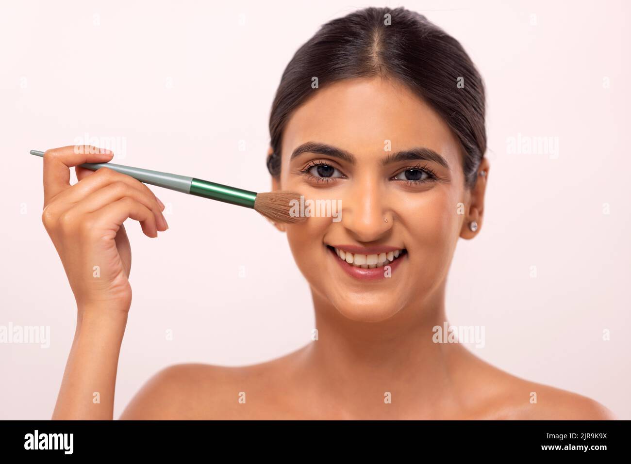 Indian woman blusher hi-res stock photography and images - Alamy