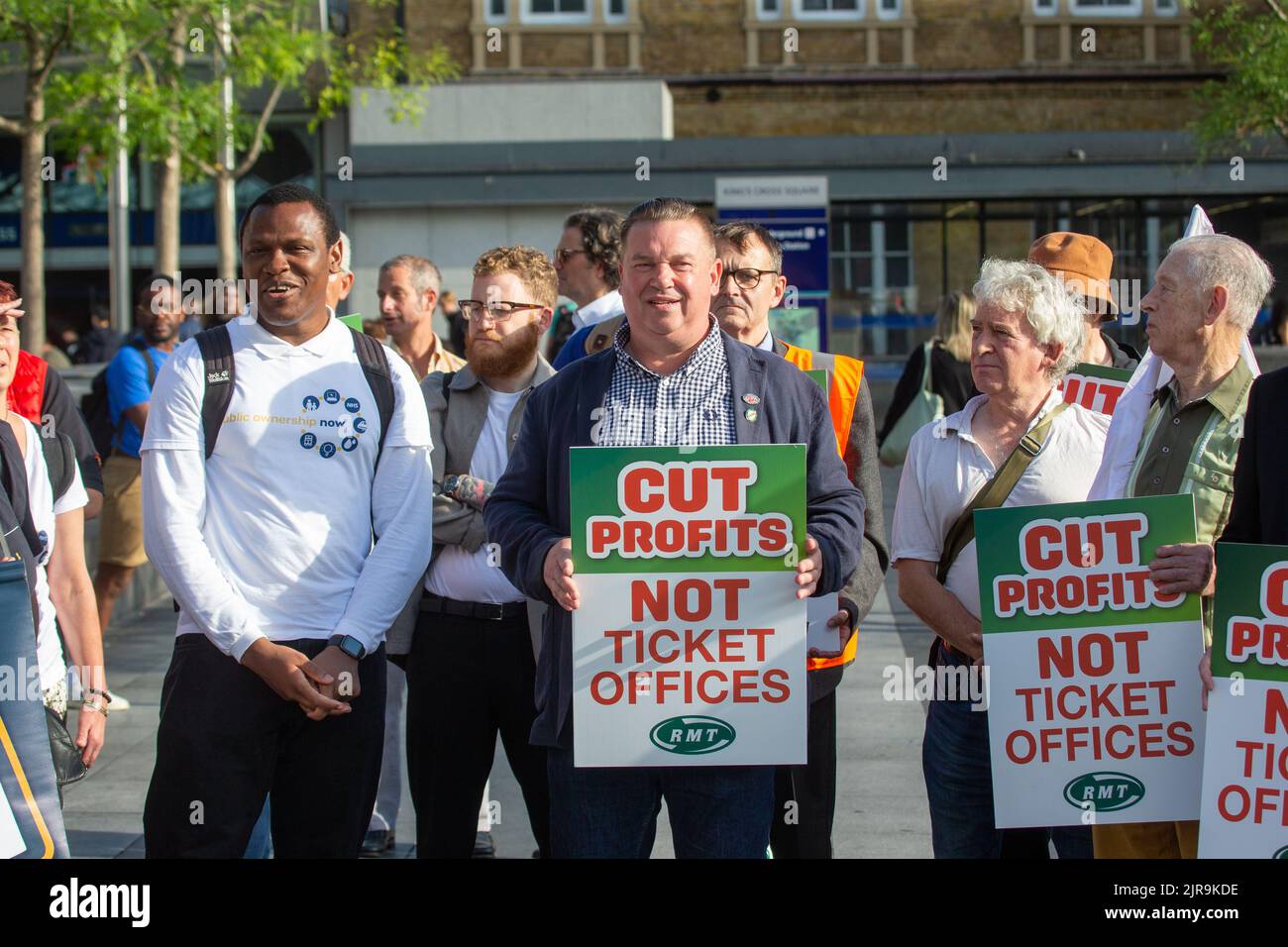 London, England, UK. 23rd Aug, 2022. Protesters from We Own It campaign ...