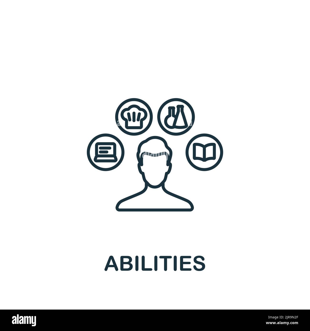 Abilities icon. Line simple icon for templates, web design and ...